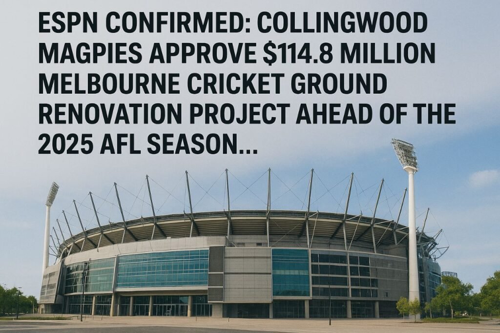 ESPN CONFIRMED: Collingwood Magpies Approve $114.8 Million Melbourne ...